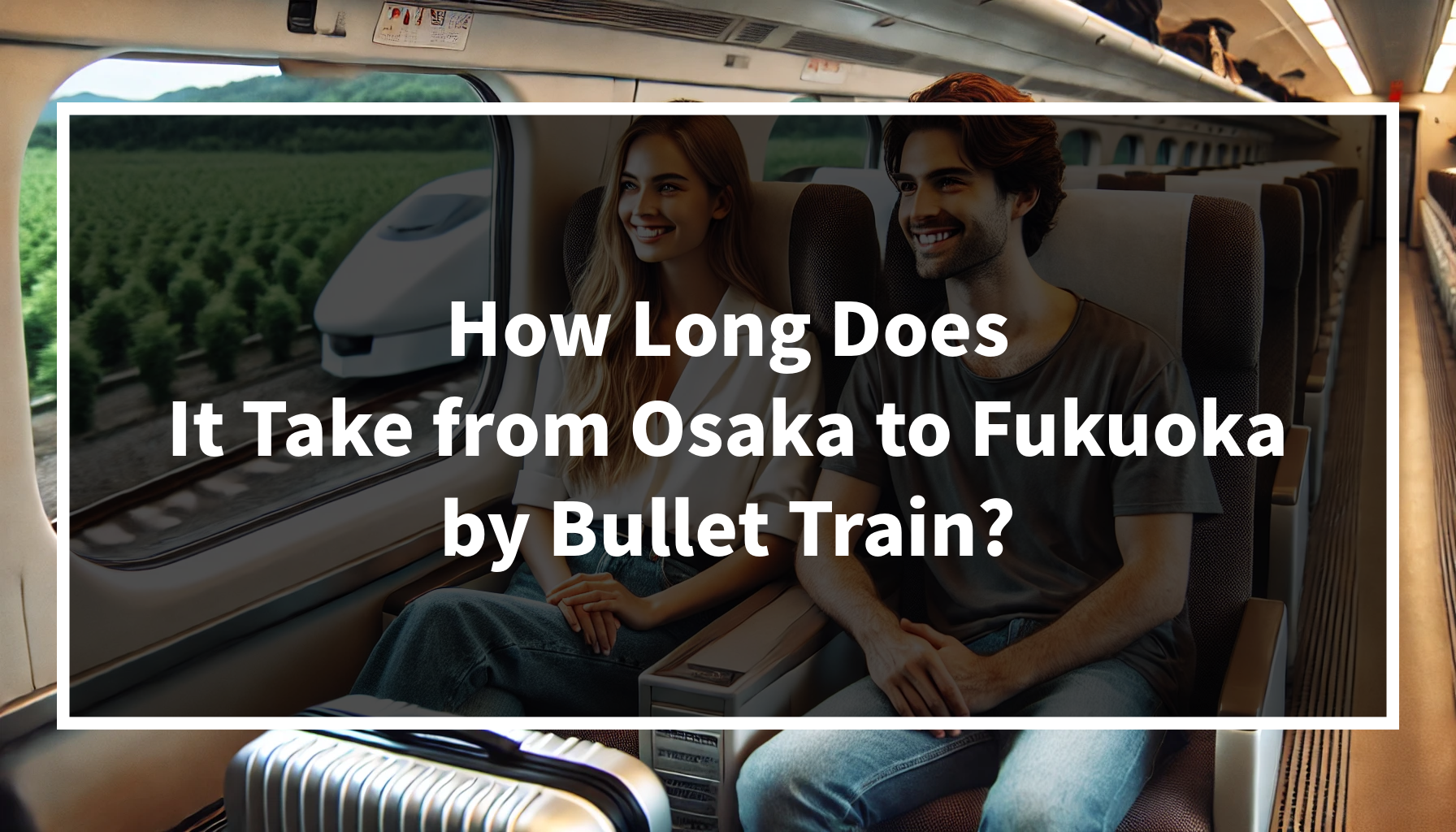 How long does it take from Osaka to Fukuoka by bullet train?